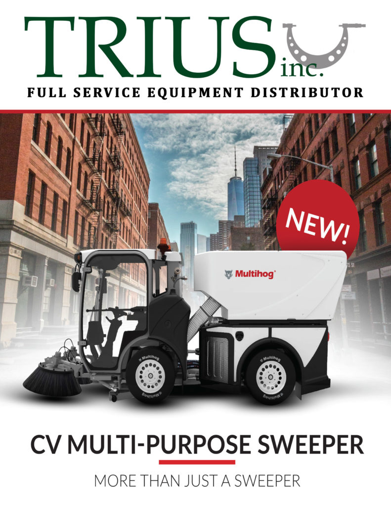 Keep Your Sidewalks Clean with the New Multihog CV Sweeper - Trius Inc.